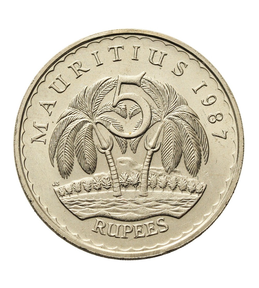 Mauritius 5 Rupees 1987