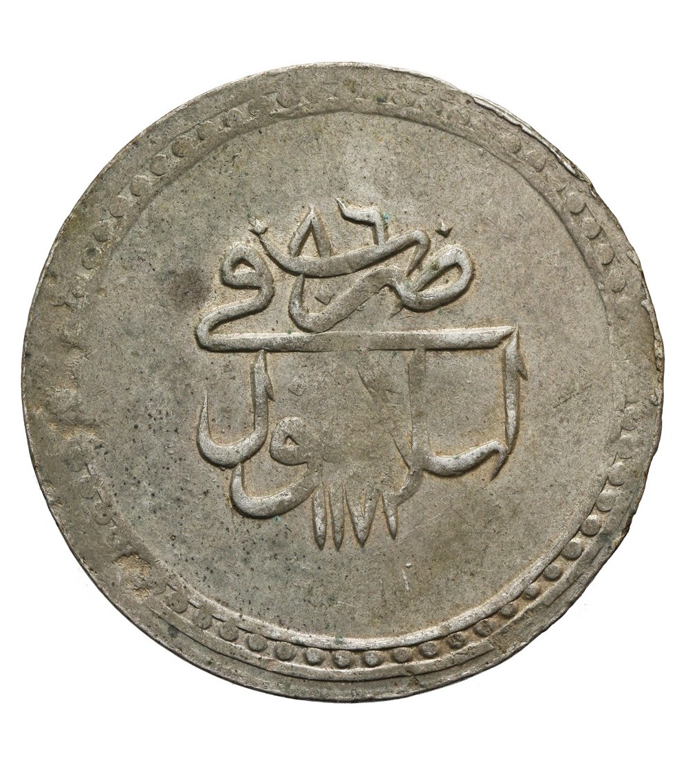 Turkey (Ottoman Empire). Piastre AH 1171 year 86 / 1772 AD, Mustafa III