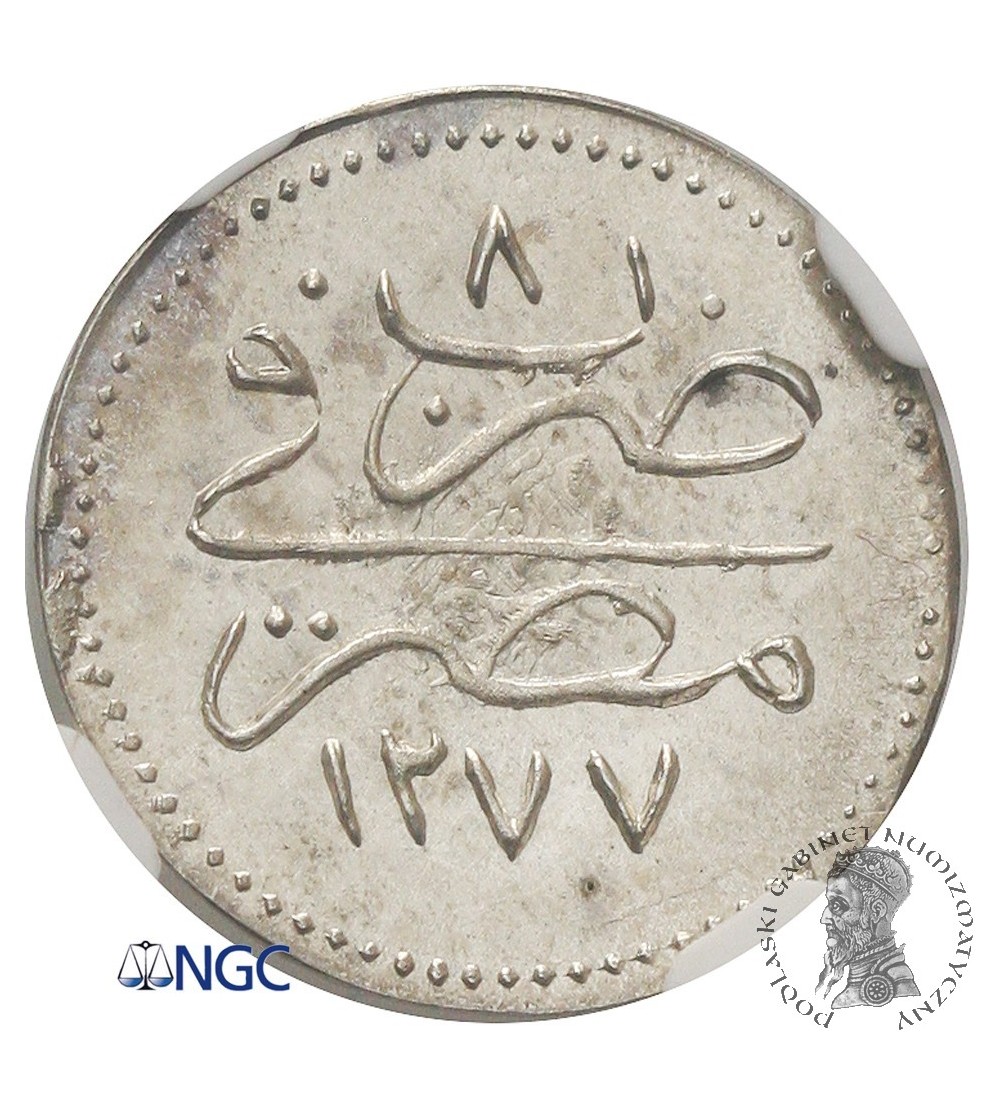 Ottoman Empire. Egypt 10 Para AH 1277 Year 8 / 1867 AD - NGC MS 66