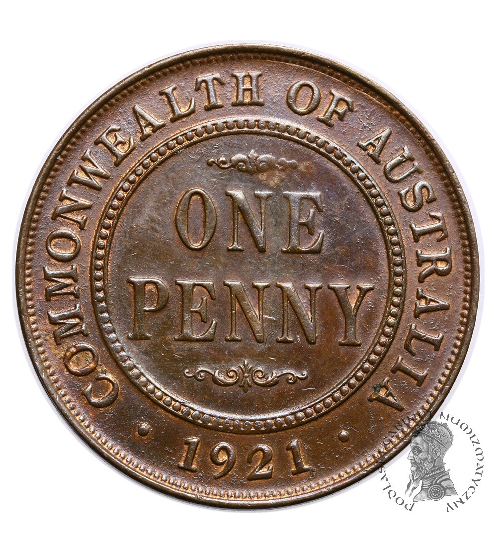 Australia, 1 Penny 1921, Jerzy V