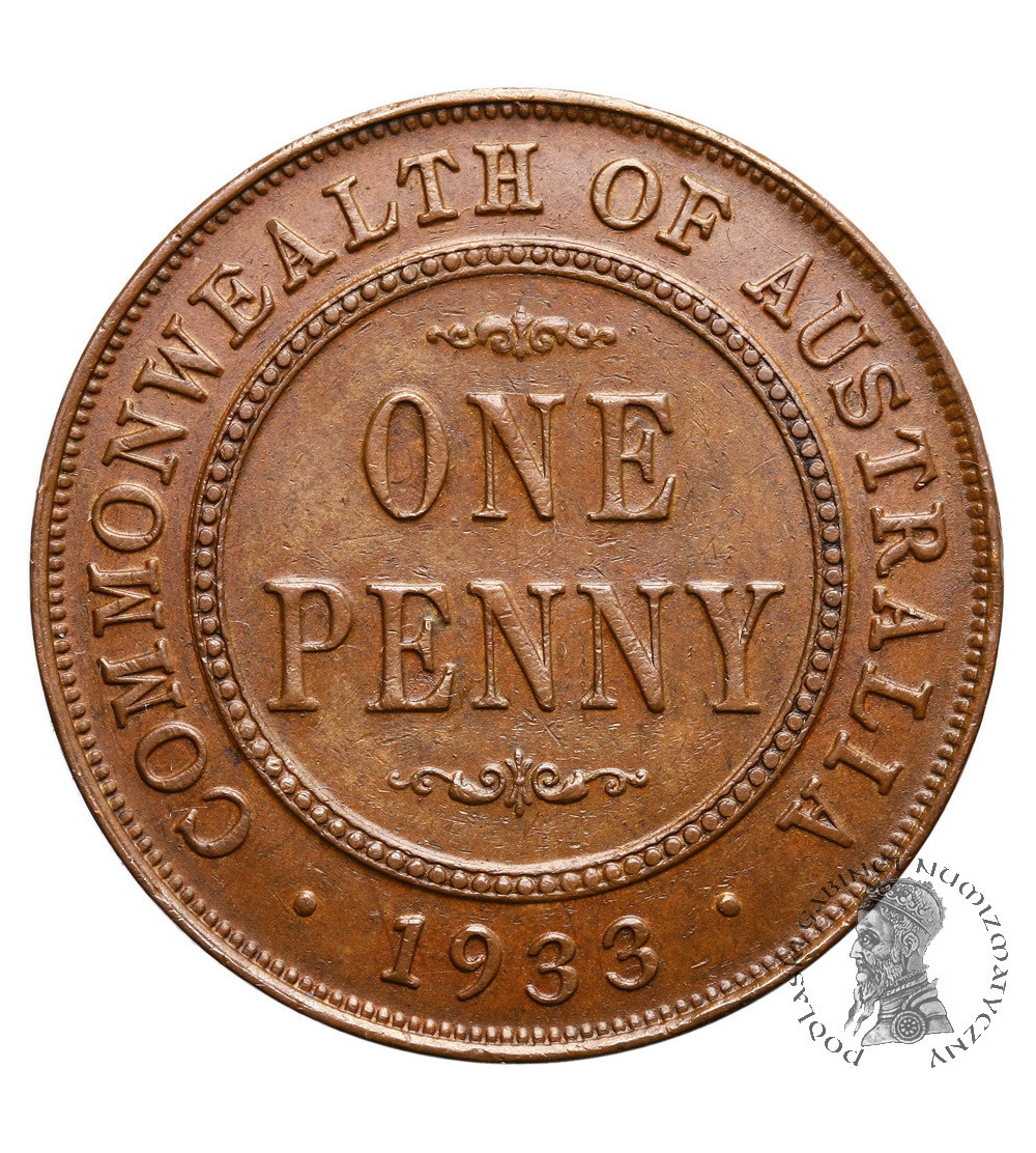 Australia, 1 Penny 1933, Jerzy V