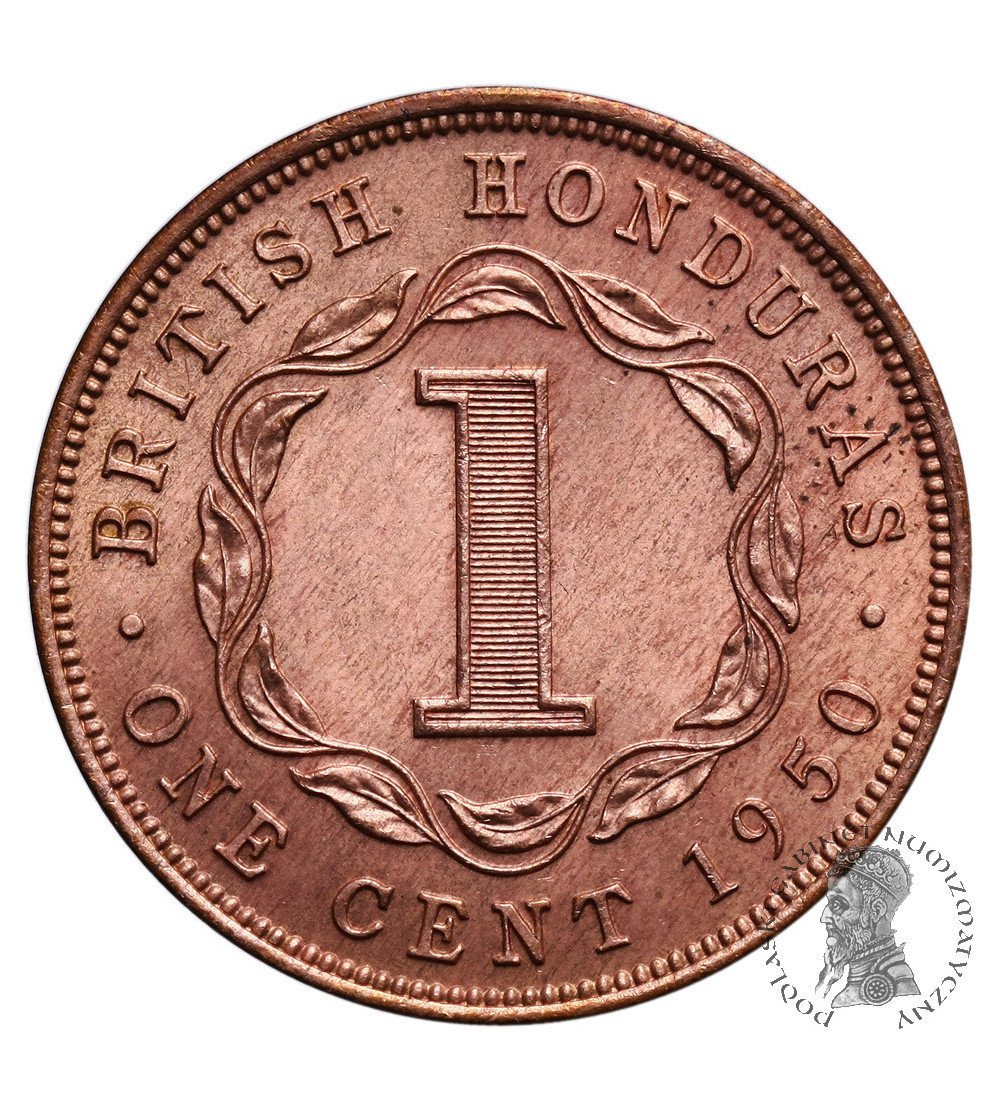 Brytyjski Honduras 1 Cent 1950 Jerzy VI Brytyjski Honduras 1 Cent 1950 Jerzy VI