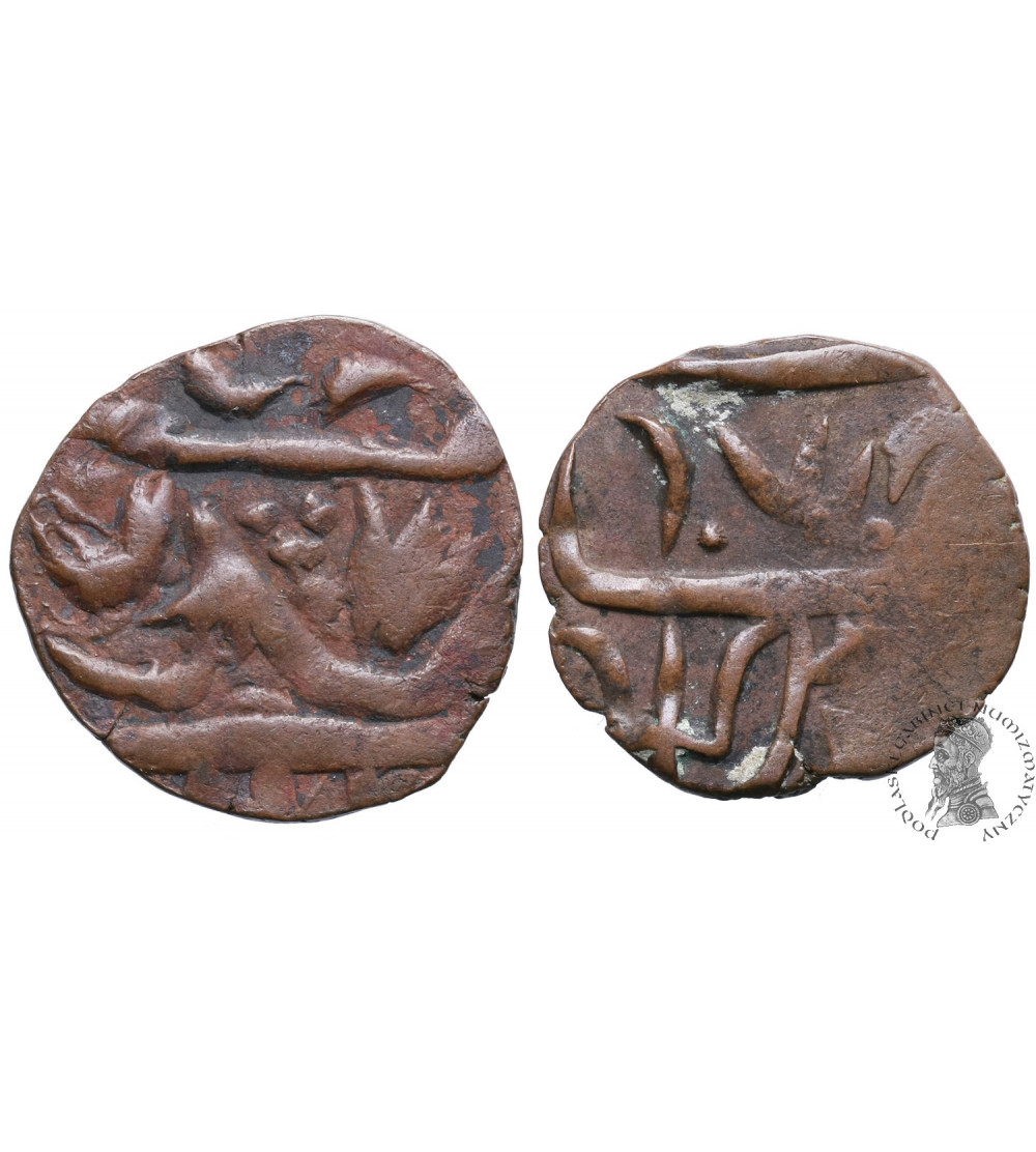 India - Princely States. Primitive imitations copper coins XIX cen. 2 pcs.