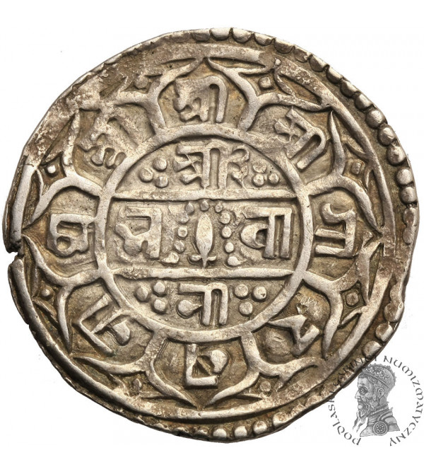Nepal, Mohar SE 1748 / 1826 AD, Rajendra Vikrama 1816-1847 AD