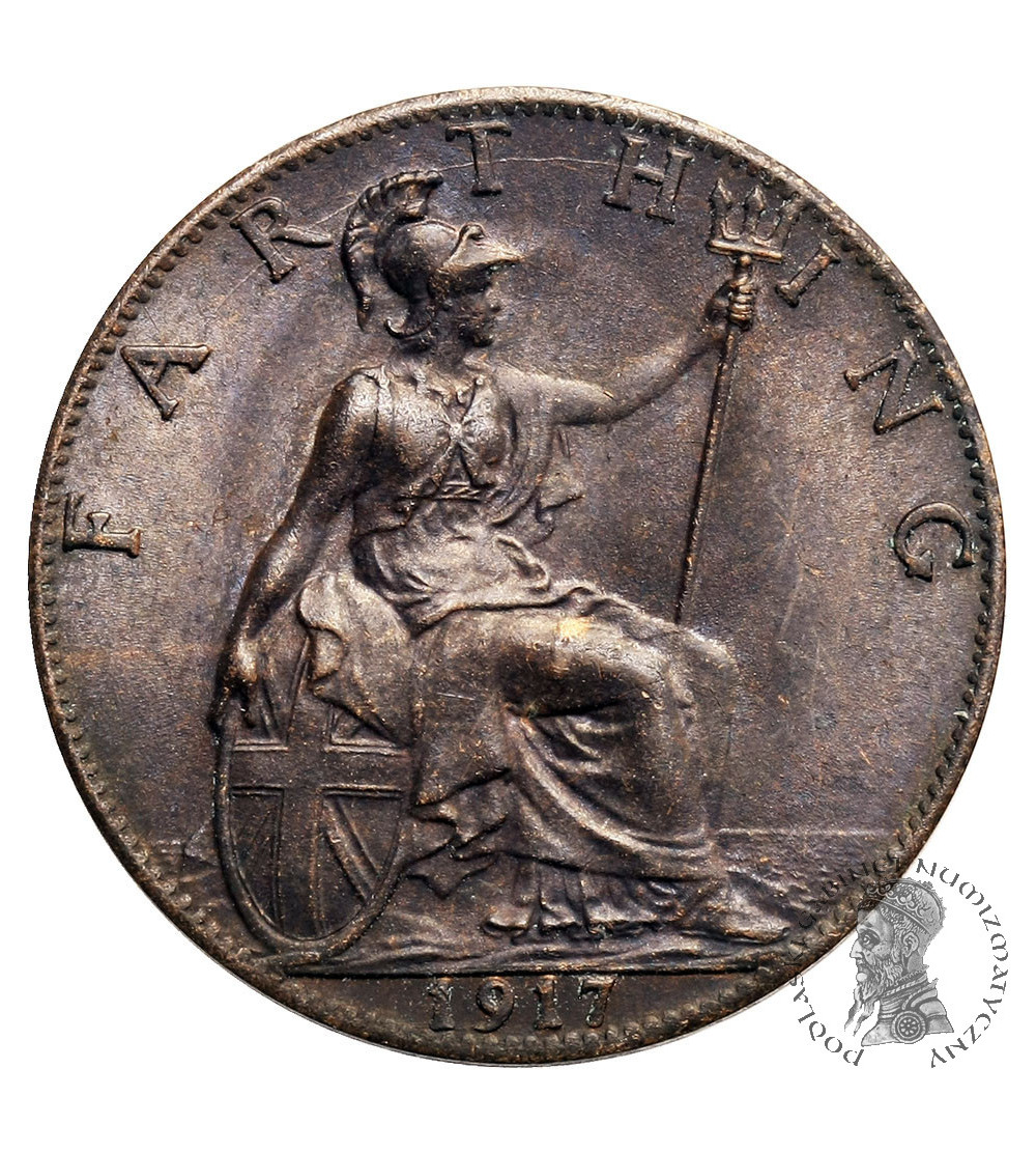 Great Britain, Farthing 1917, George V 1910-1936