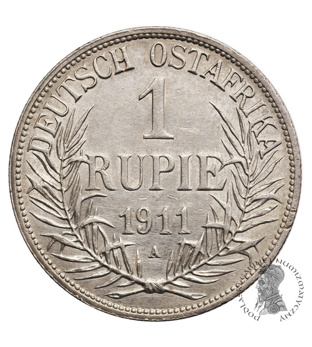 German East Africa, Rupie 1911 A, Wilhelm II