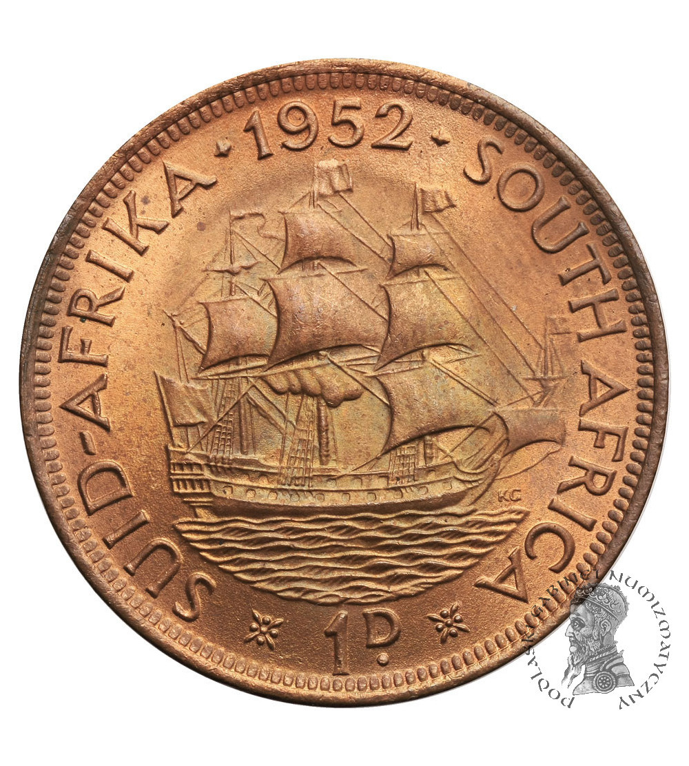 RPA. 1 Penny 1952, Jerzy VI