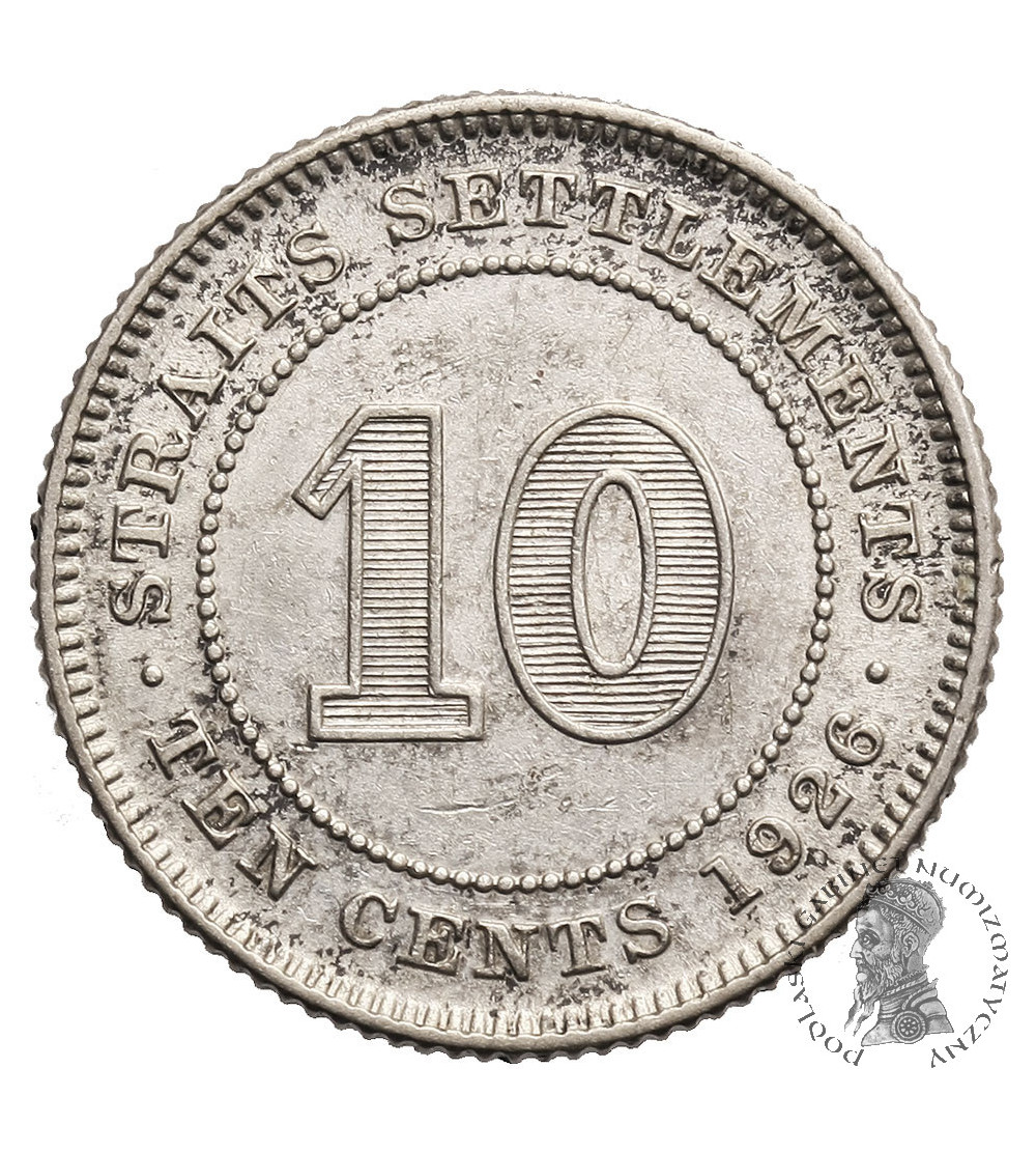 Malaje - Straits Settlements. 10 centów 1926, Jerzy V