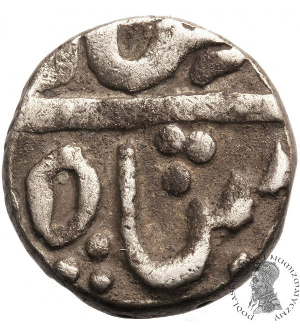 India - Maratha Confederacy. AR Chandori Rupee ND, i.n.o. Shah Alam II ...