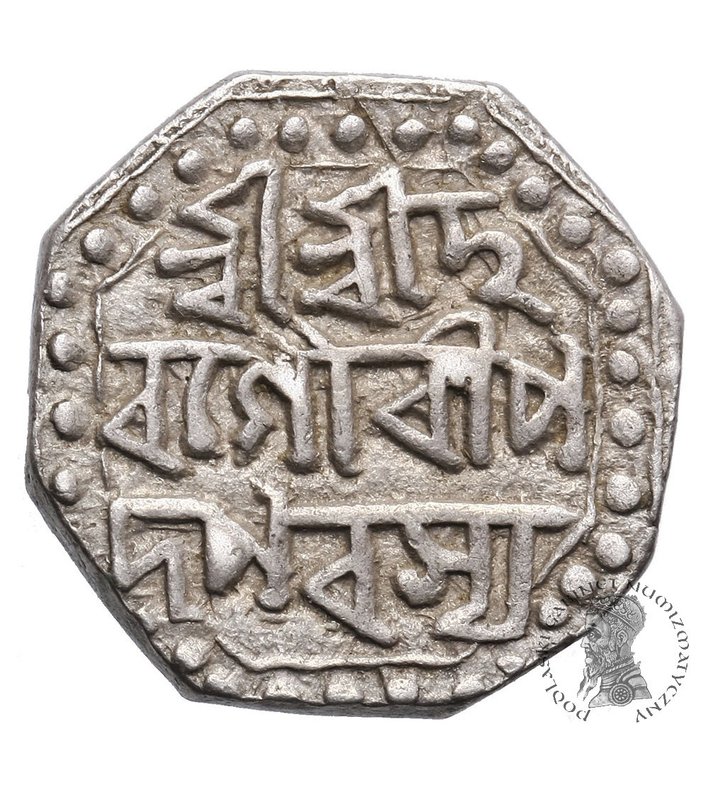 India - Assam, Lakshmi Simha 1769-1780 AD. Octagonal, AR 1/2 Rupee ND ...