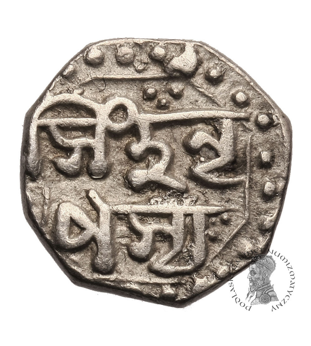 India - Assam, Gaurinatha Simha 1780-1796 AD. 1/8 Rupee ND (1780-1796 AD)