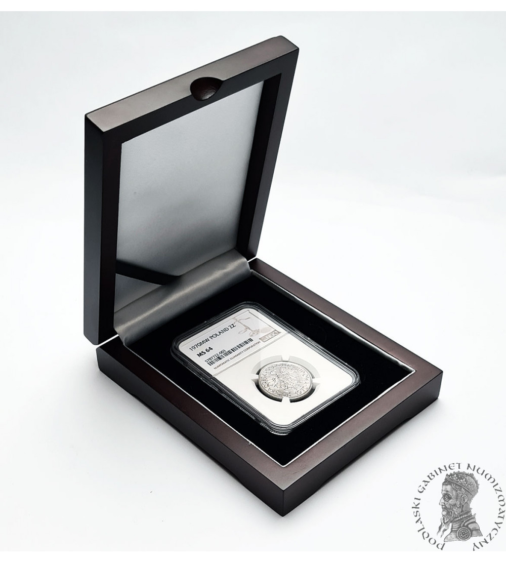 Luxury wooden coin box for NGC slab