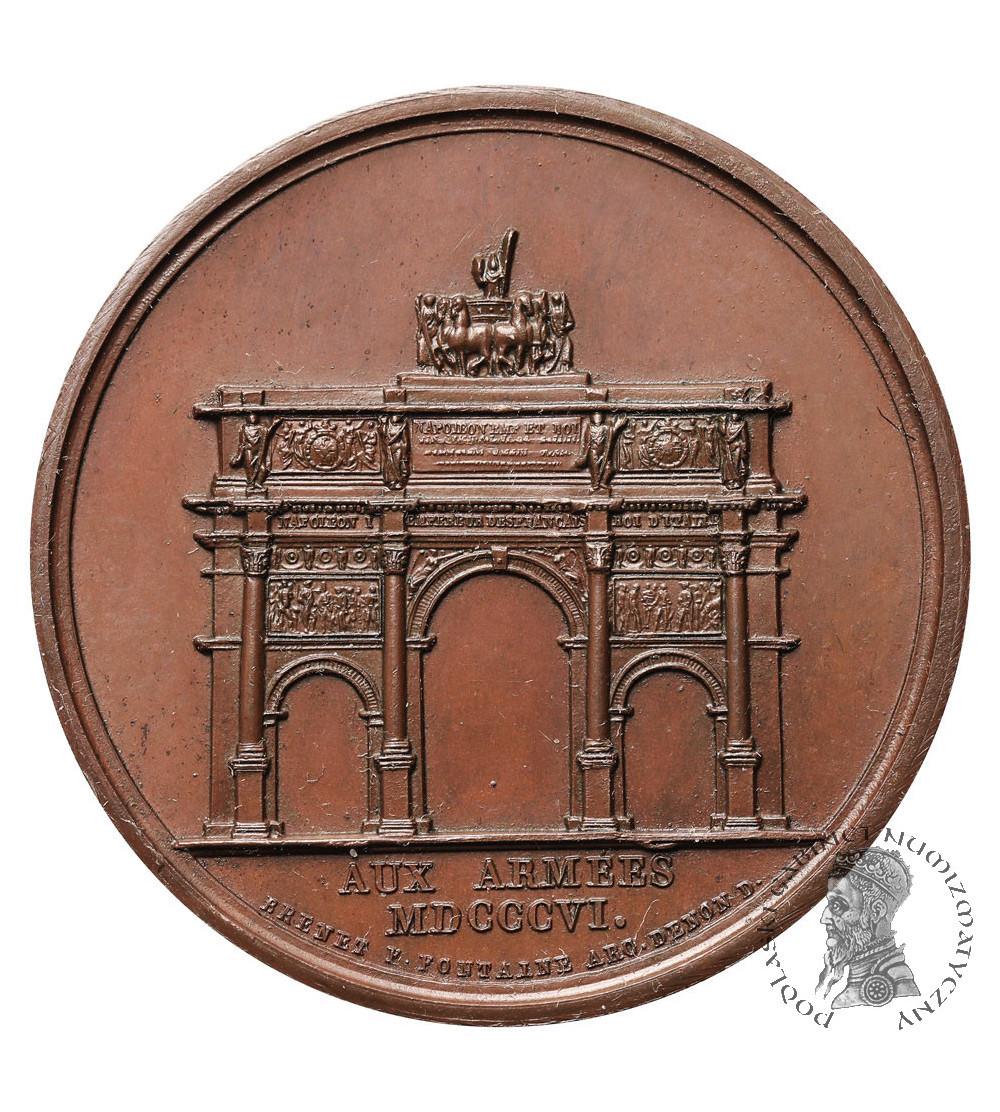 France. Napoleon I Bonaparte, medal commemorating the start of ...