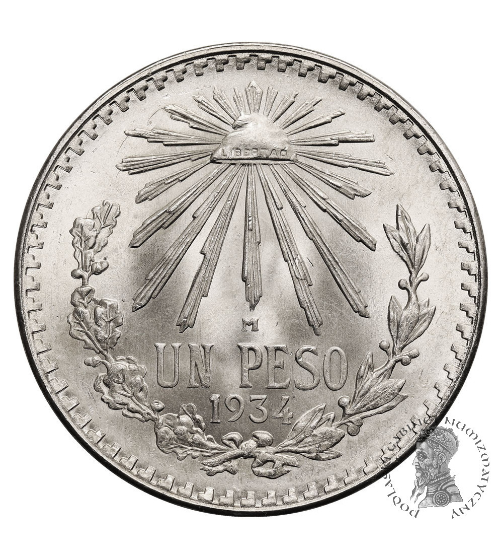 Mexico. 1 Peso 1934