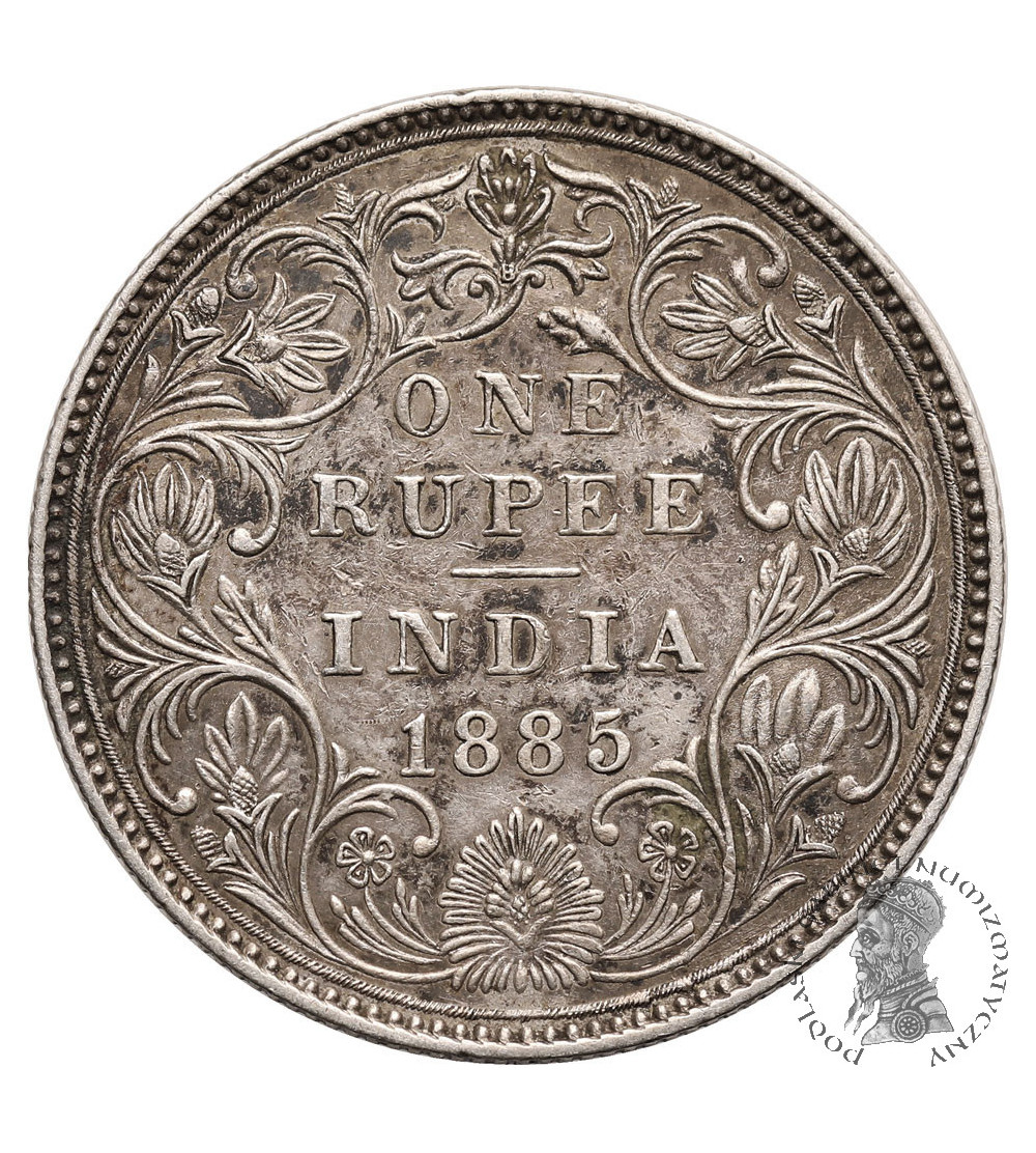 India British. Rupee 1885 B (Raised), Bombay, Victoria