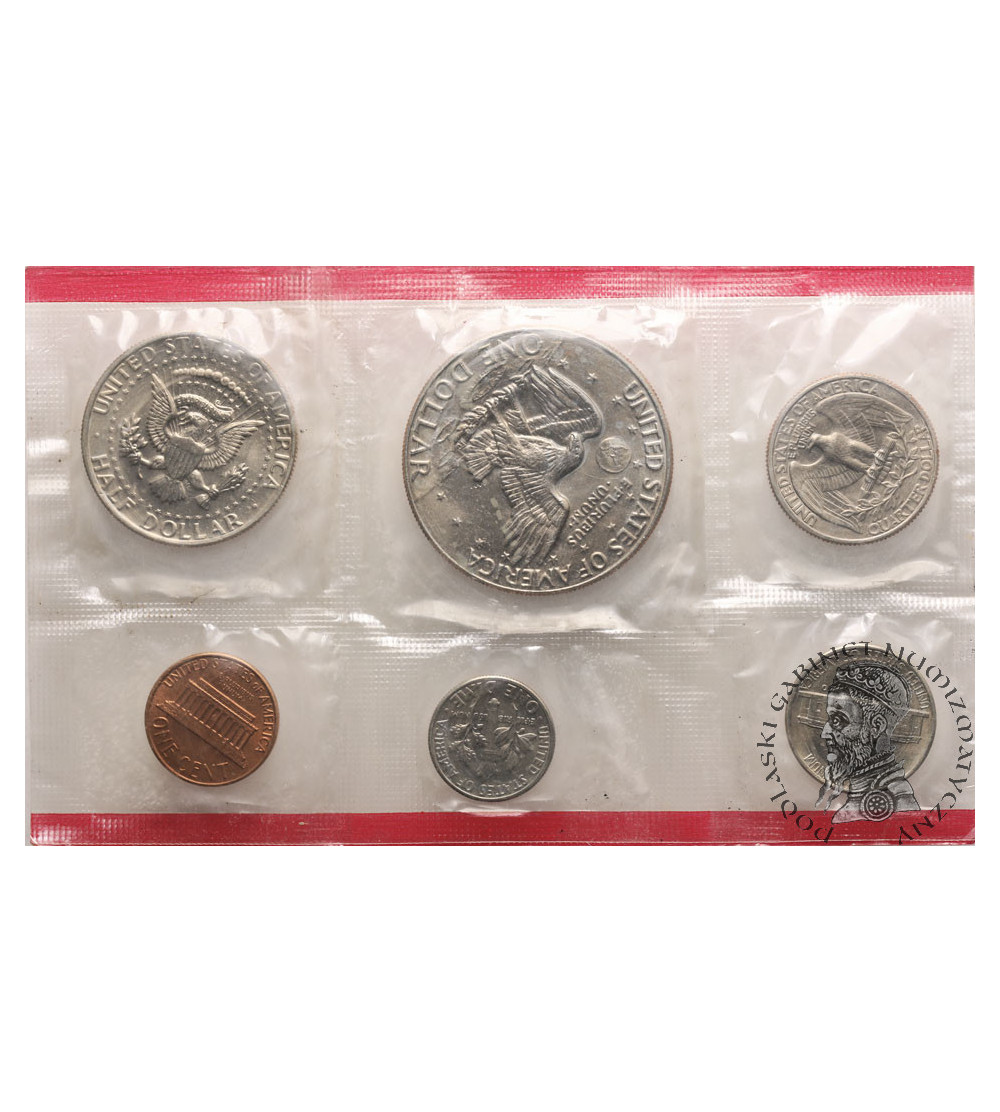 USA. Mint Coin Set 1977 D, Denver - 6 pcs