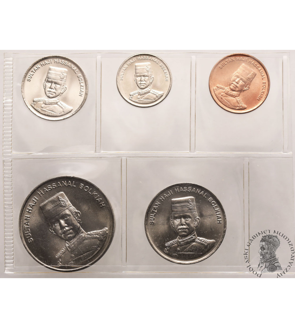 Brunei. Set of 5 circulation coins, 2002-2005