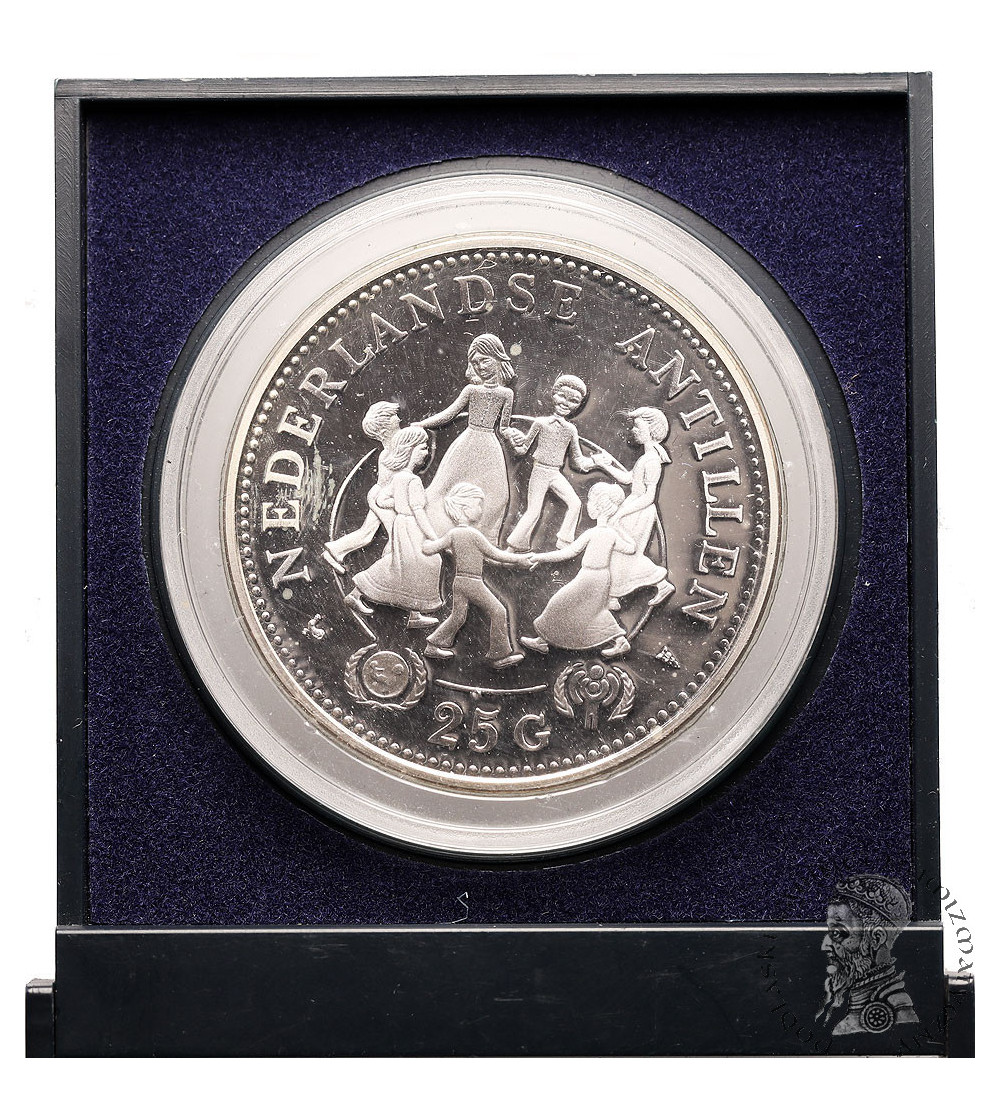 Netherlands Antilles. 25 Guilders 1979 Proof, International Year of the ...