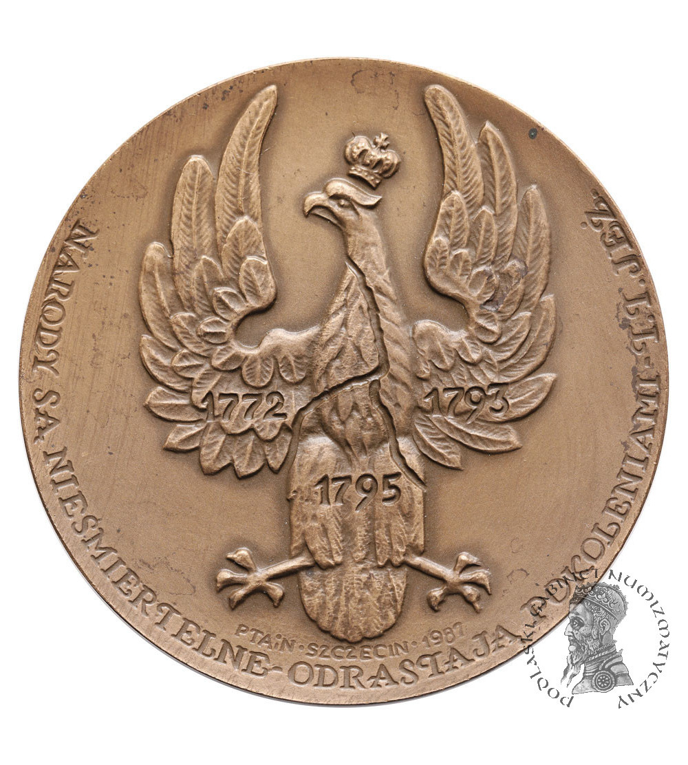 Polska, PRL (1952–1989), Szczecin. Medal 1987, Poseł Nowogródzki ...