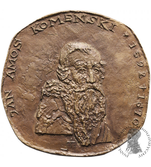 Poland, PRL (1952-1989), Leszno. Author's Medal 1970, Jan Amos Komensky ...