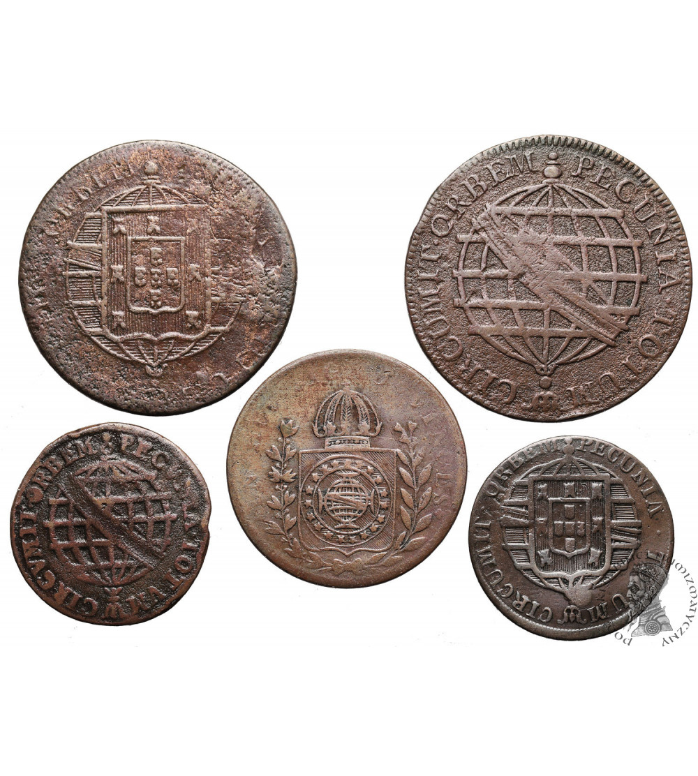 Brazila. Copper coins set XVIII-XIX cen.