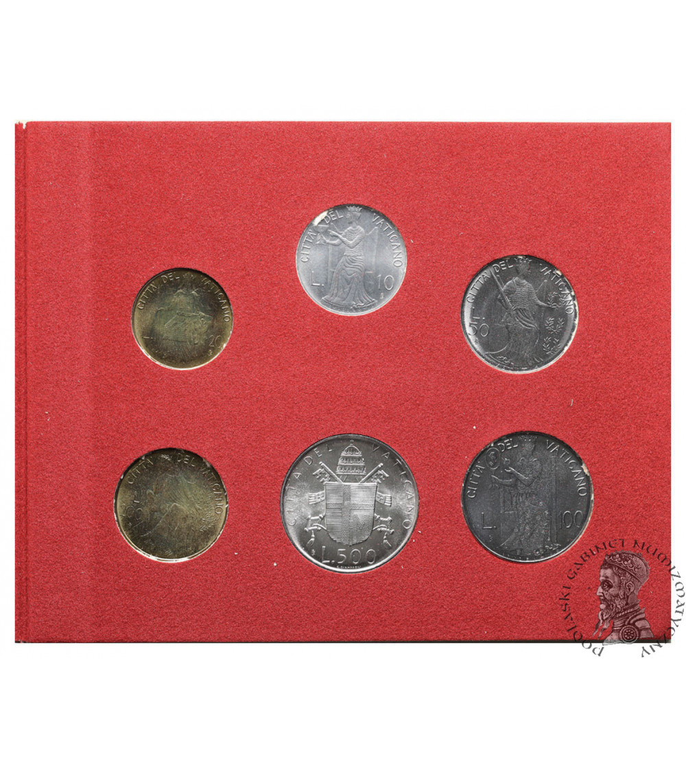 Vatican City, John Paul II 1979-2005. Official Annual Coin Set, 1980 ...