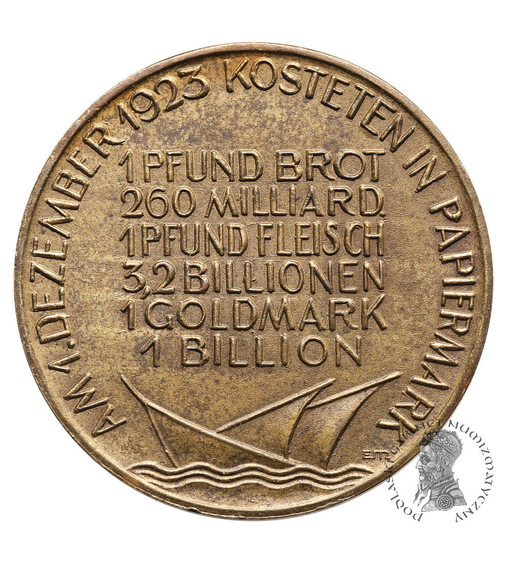 Germany, Weimar Republic. Inflation medal 1923, Eitz