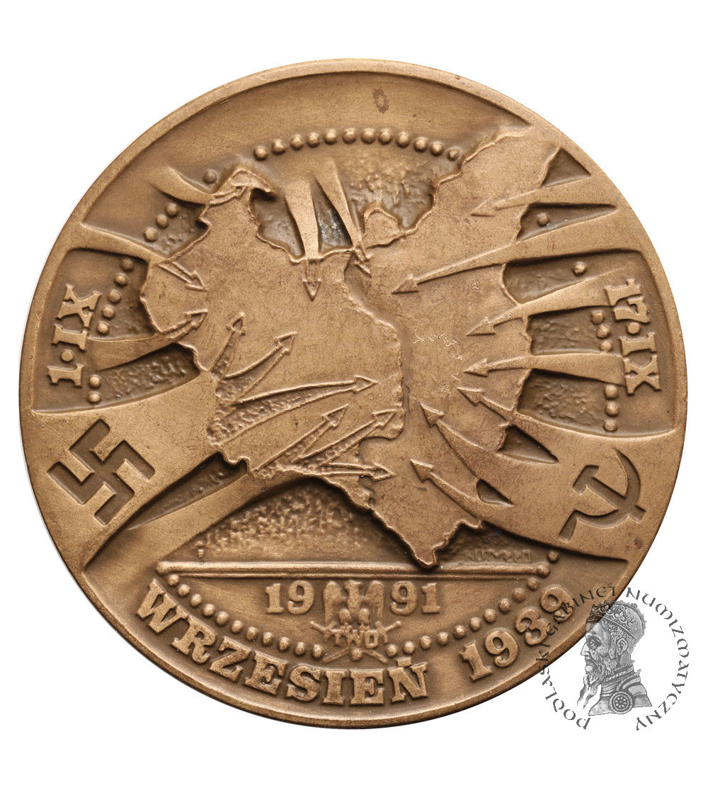 Poland. Medal 1991, Marshal Edward Rydz-Śmigły, September 1939, T.W.O.