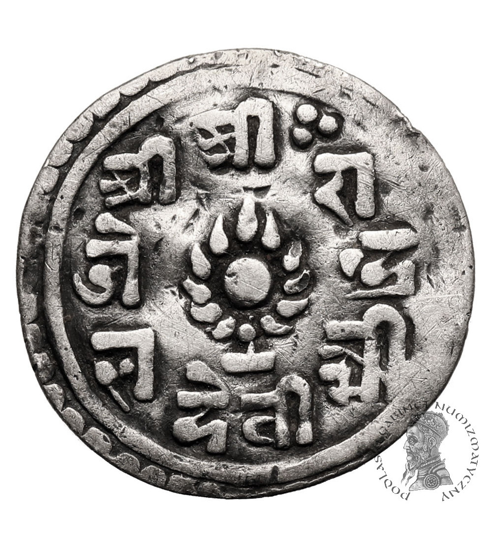 Nepal, Rana Bahadur, SE 1699-1720 / 1777-1799 AD. 1/4 Mohar, SE 1700 / ...
