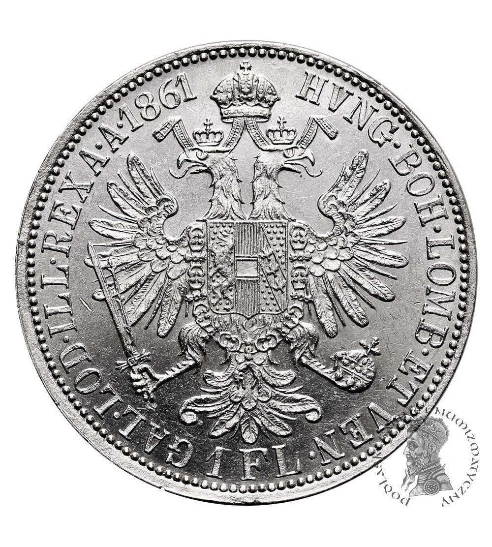 Austria, Francis Joseph I (1848-1916). 1 Florin 1861 A, Vienna