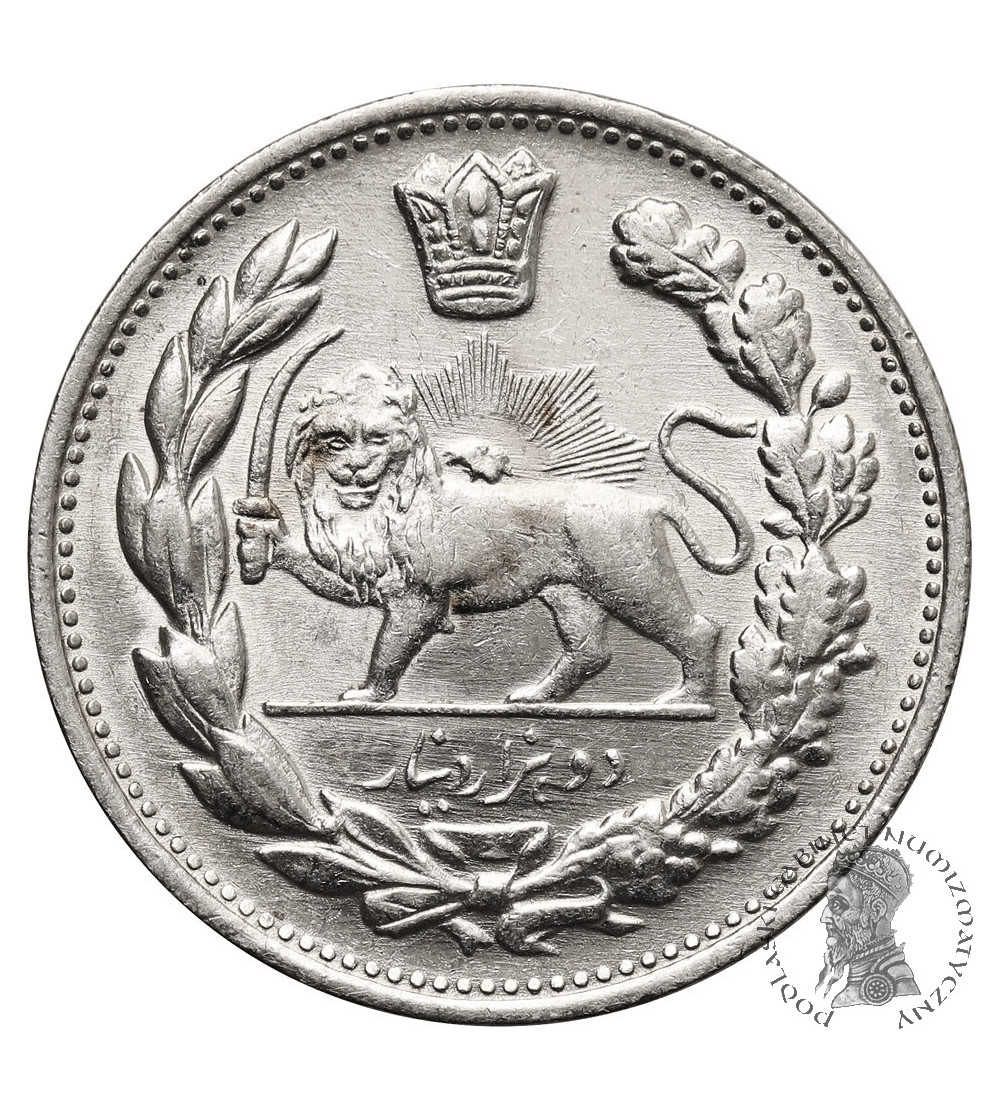 Iran. Sultan Ahmad Shah, AH 1327-1344 / 1909-1925 AD. 2000 Dinars (2 ...